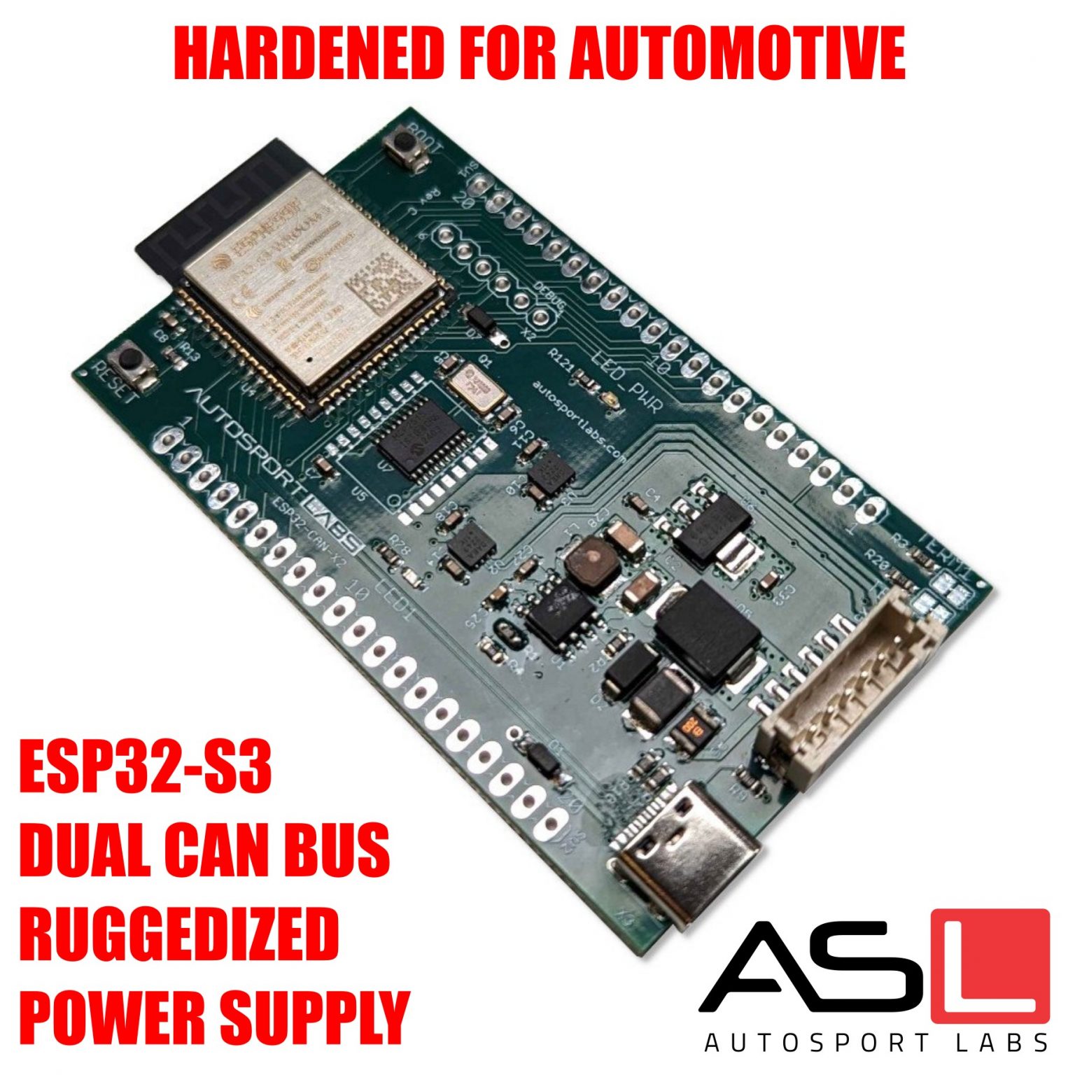 New Product: ESP32-CAN-X2 CAN bus development board hardened for automotive environments ...